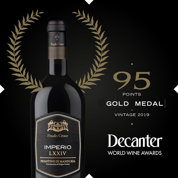 DWWA Gold Medal 2021: Feudo Croce, Primitivo di Manduria DOP "Imperio ...